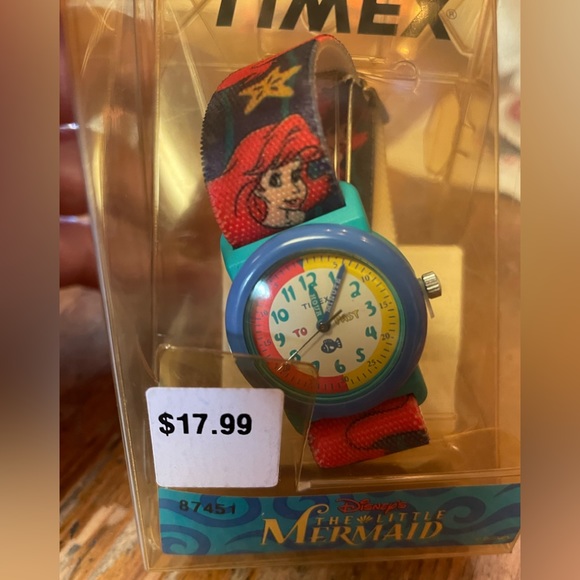 Timex | Accessories | Disneys The Little Mermaid Wrist Watches Vintage ...